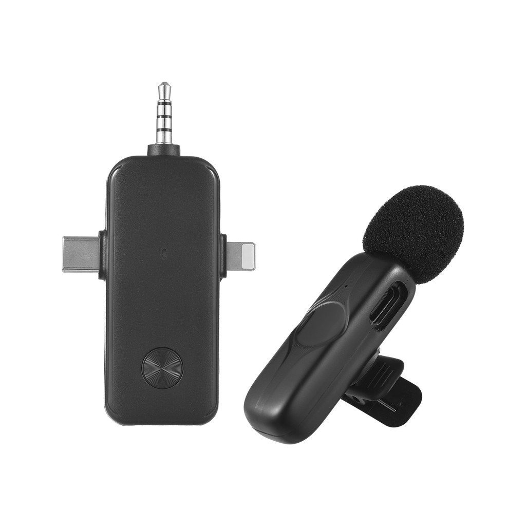 Wireless Lavalier Microphone System One Microphone Noise Reduction ...