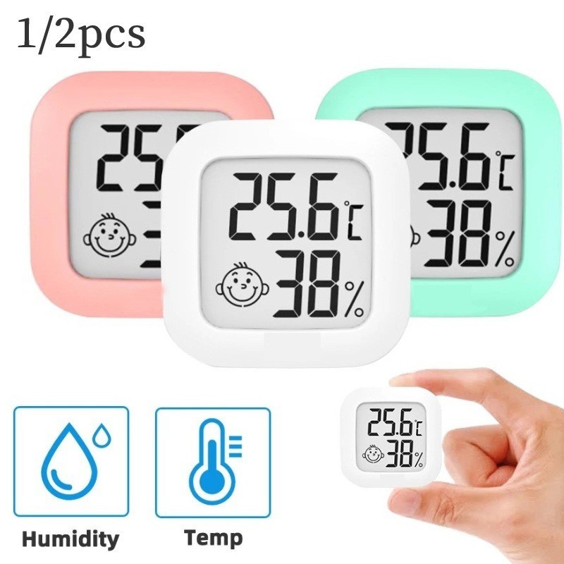 Digital Temperature Humidity Meter, Home Indoor LCD Electronic ...