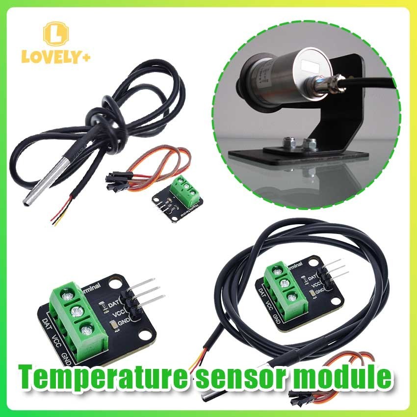 DS18B20 Temperature Sensor Module+Probe Terminal Adapter+Waterproof ...