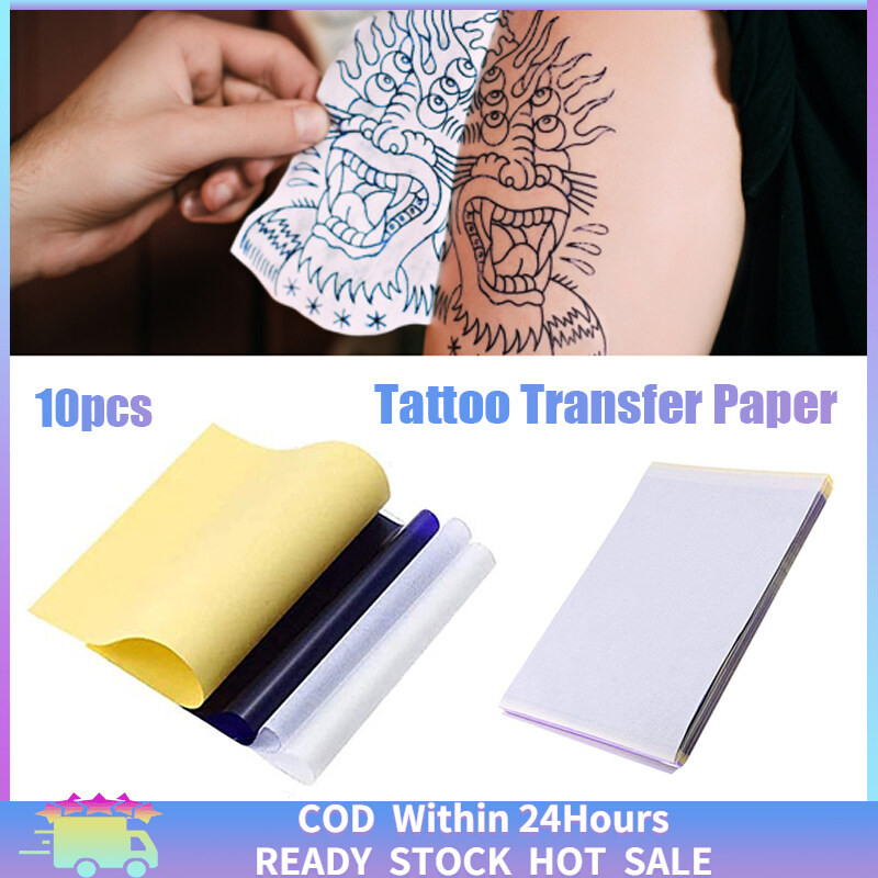 10/50Pcs Tattoo Transfer Paper A4 Size Tattoo Supplies Tattoo Stencil ...