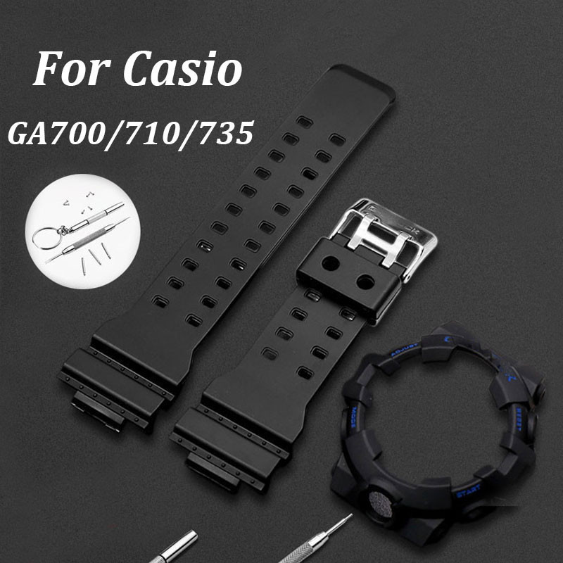 Resin Watch Band Case Bezel for Casio Digital Watch Strap G-shock GA700 ...