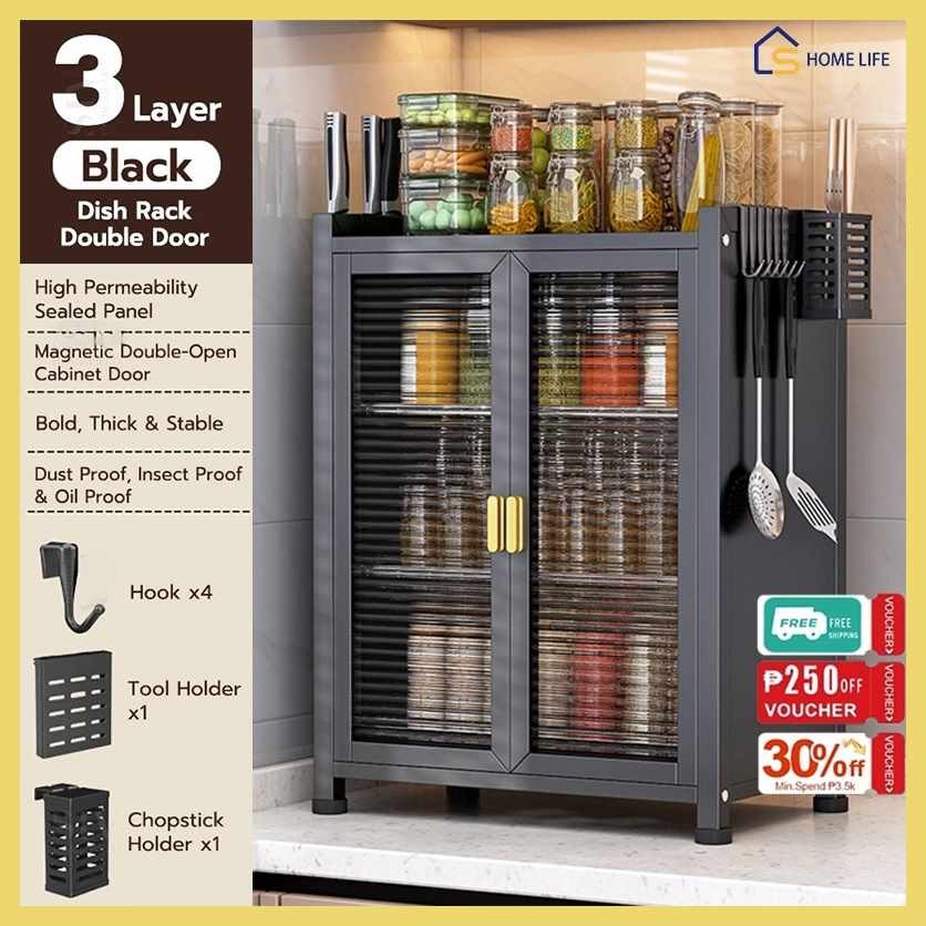 Dish=M;Rack'SR[Plate!o,Organizer!c,Cabinet!H,Drawer!q,Countertop!f ...