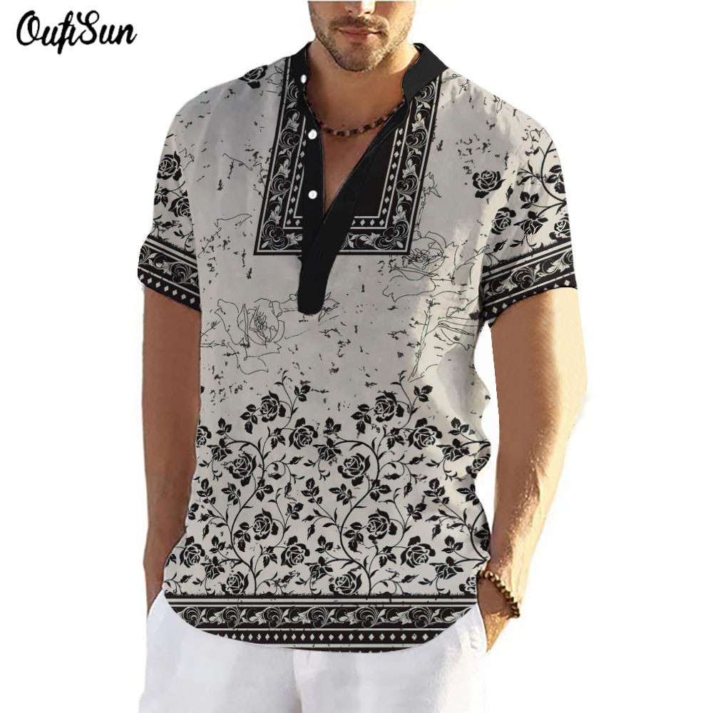 2025 Philippine Traditional Clothing Ethnic Retro Style T-shirt Balong ...