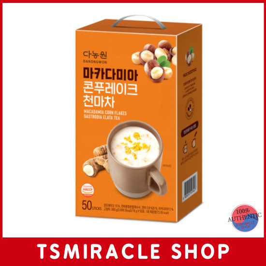Danongwon Macadamia Cornflakes Gastrodia Elata Tea 50 Sticks Korea ...