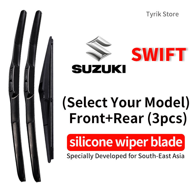 (Front+Rear 3pcs)Suzuki Swift Wiper Blade Set for 2005-2023 Suv Car ...