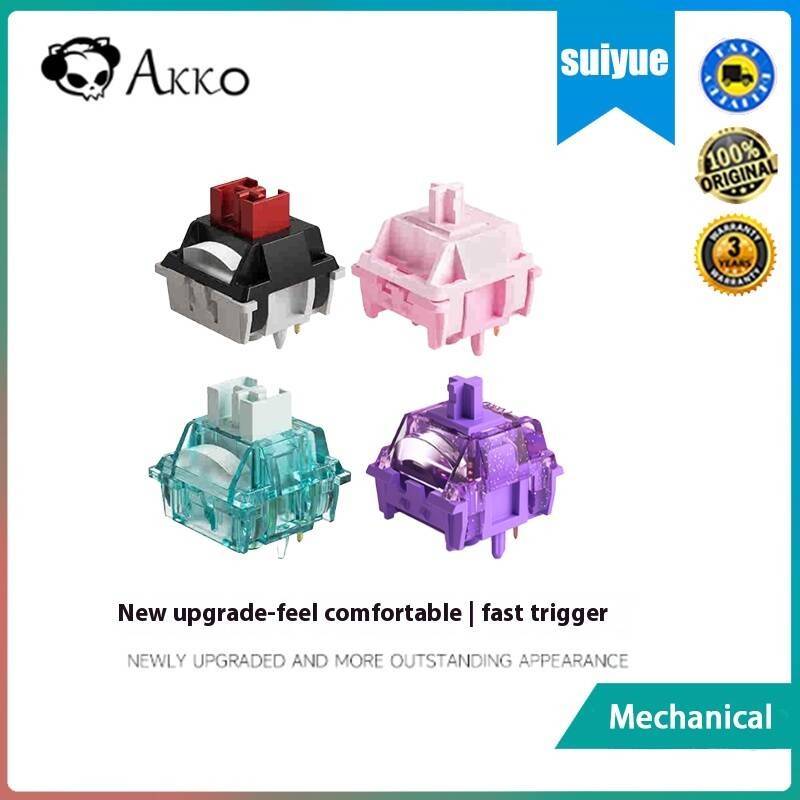 Akko Mechanical keyboard customized CS axis body dustproof axis silver ...
