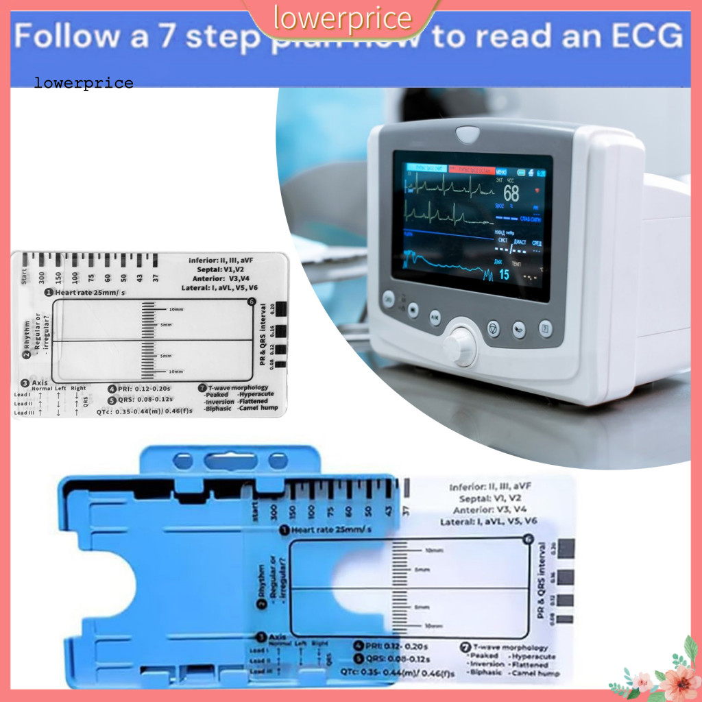 {lowerprice} Ekg Reference Card Transparent Ekg Ruler Transparent Ekg ...