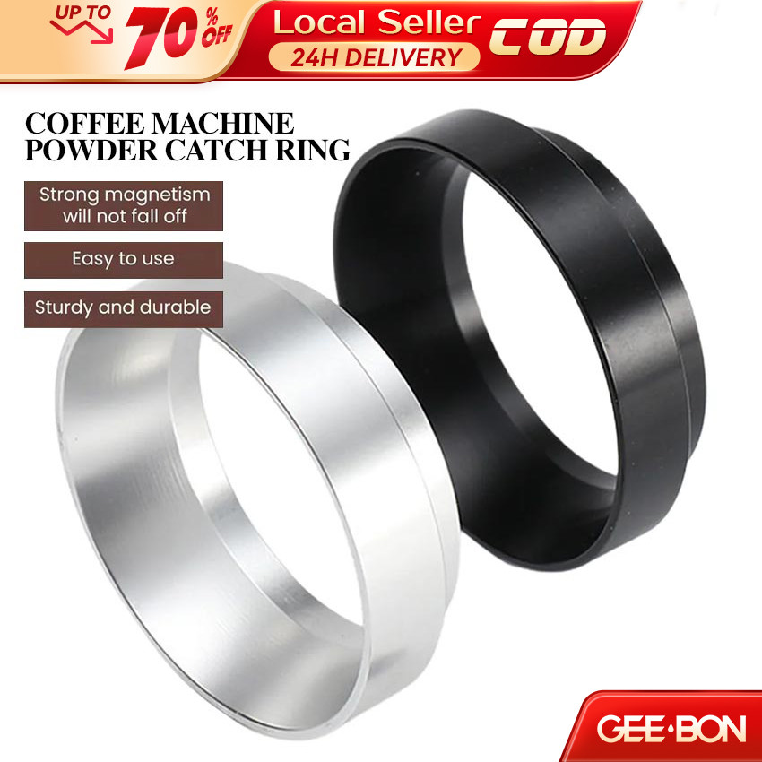 GEEBON Coffee Espresso Dosing Funnel Ring Magnetic Aluminum Brewing ...