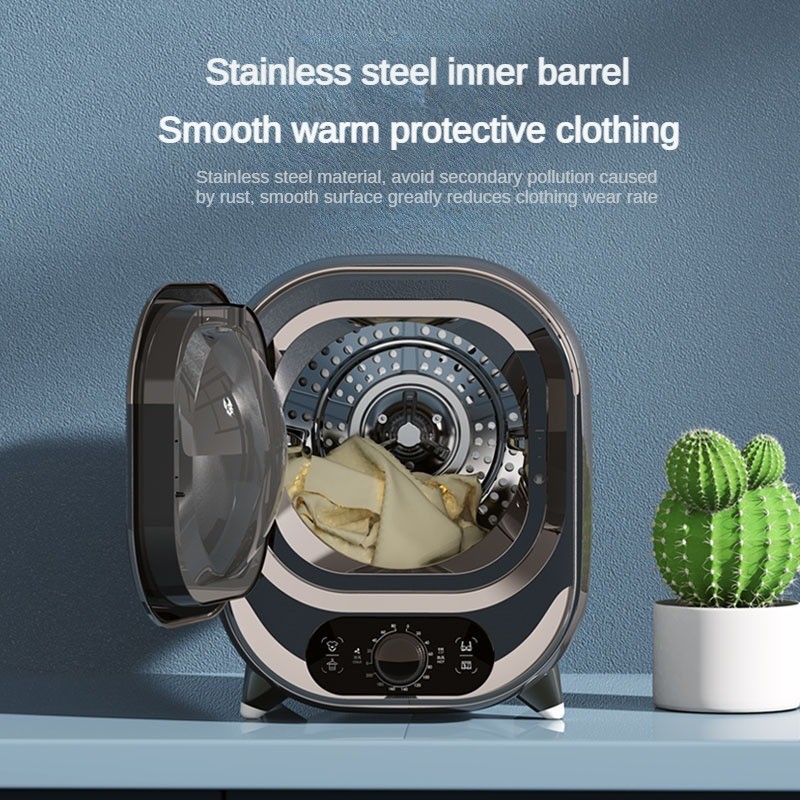 450W Mini Silent Drum Clothes Dryer Antibacterial And Dehumidifying ...