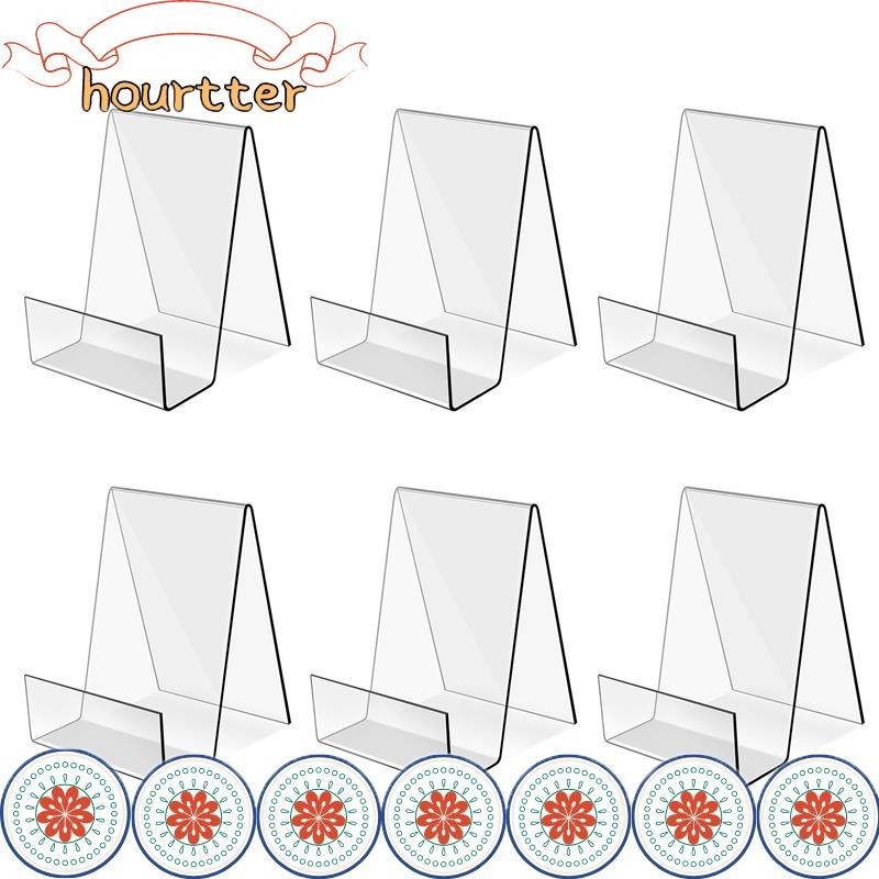 6PACK Acrylic Book Stand Clear Acrylic Display Easel Holder for ...