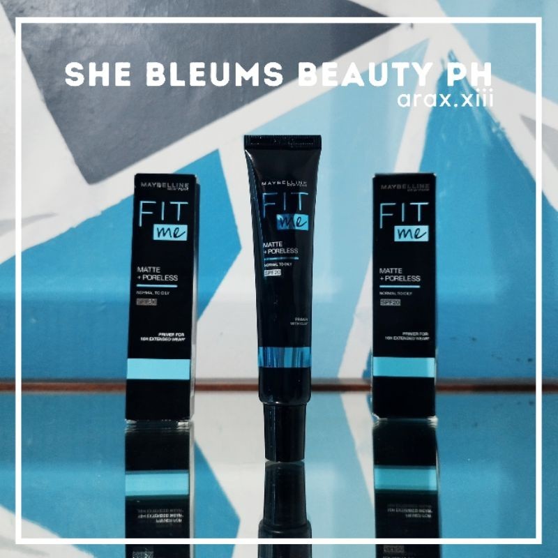 AUTHENTIC] Maybelline Fit Me Matte + Poreless Primer with Clay 30ml ...