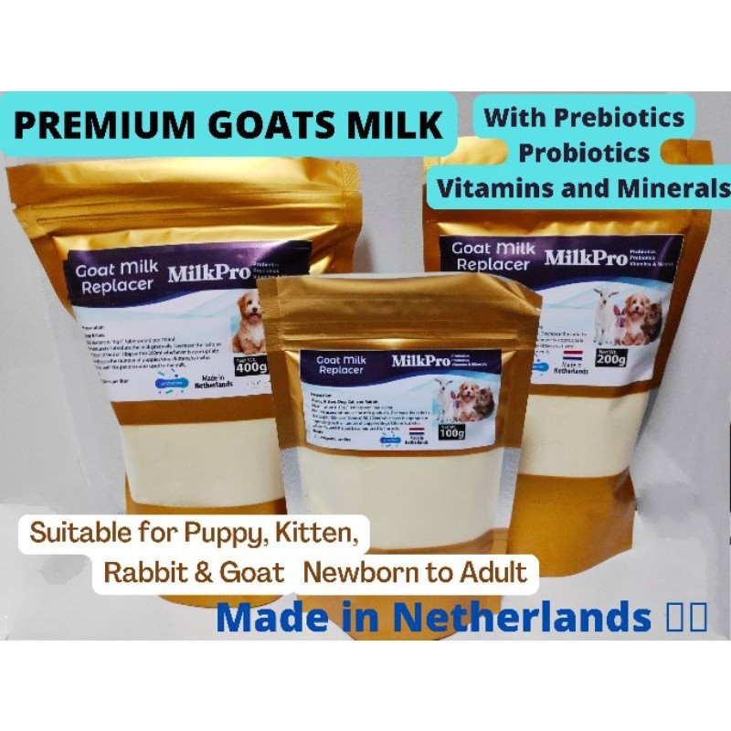 Milk One & Milk Pro Goat Milk replacer for Kitten puppy Rabbit newborn ...