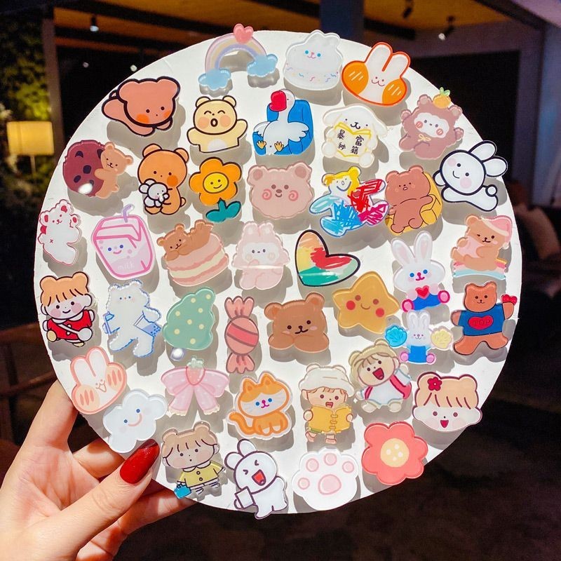 Cute Animal Badges for Girls and Boys Diversity Pins for Kids Acrylic ...