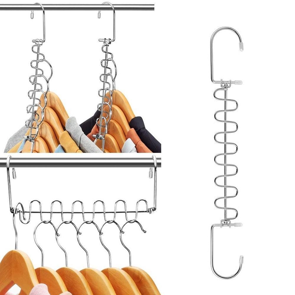Multi-function S-Shape Clothes Hanger Metal Clothes Hanger Space Save ...