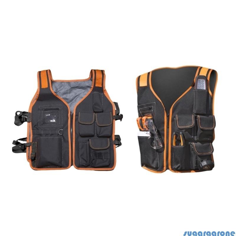 Sugar Adjustable Work Vest Tool Vest Comfortable to Wear Builder Vest ...