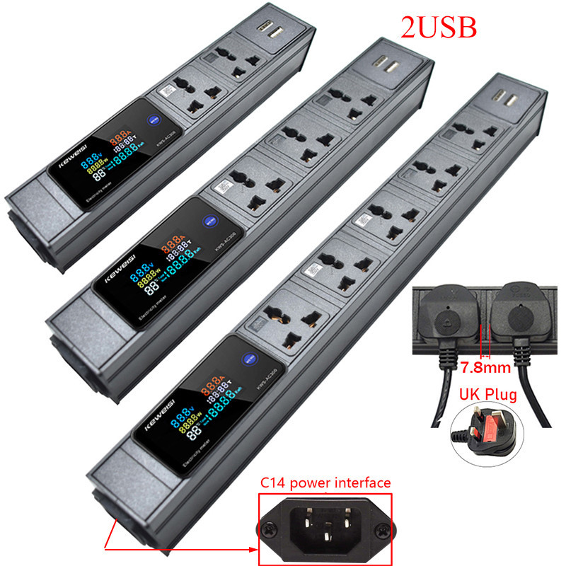 C14 Input Power Distribution Unit Pdu Power Strip Universal Hole 2 13 Positions Without Switch