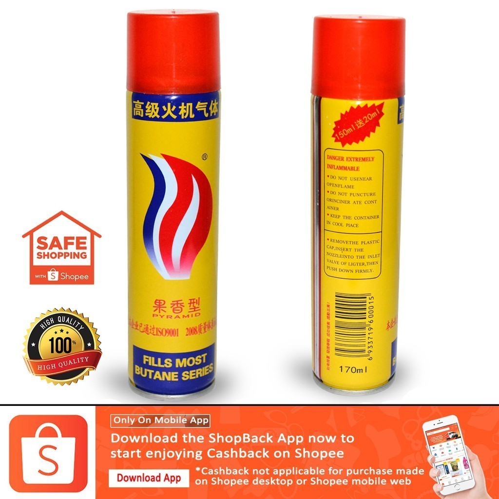 Pyramid Universal Gas Lighter | Refill Fluid 170ML | Lighter Fluid ...