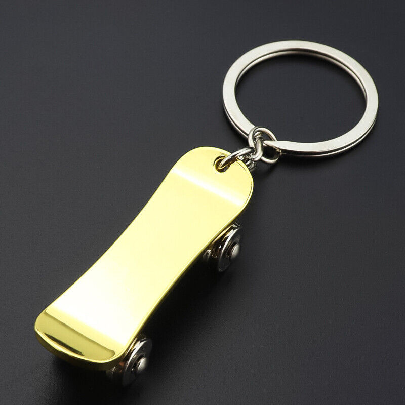 Mini Metal Skateboard Keychain Gift Sport Keyring Car Key Holder ...