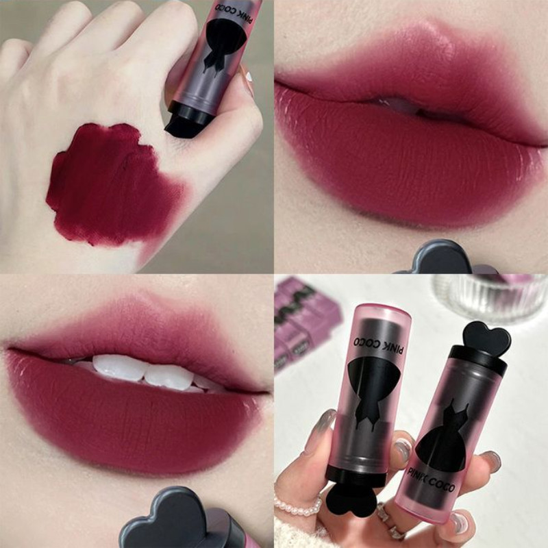 Pink Coco Sweetheart Ballet Girl Lipstick Student Whitening Lip Glaze ...