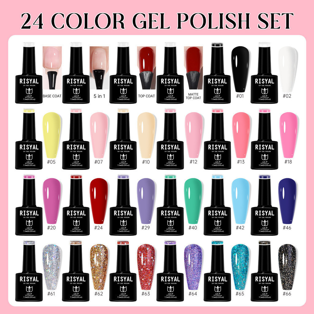 ( COD ) nail polish glue set 24 pieces of nail polish glue function ...