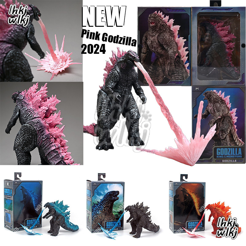 2024 New Godzilla Action Figure NECA Godzilla Pink Model Decoration ...
