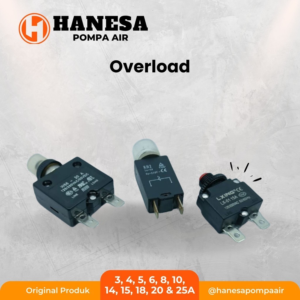 OVERLOAD Submersible Water Pump (Projector Switch/ Circuit Break ...