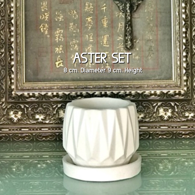 Aster Set - Concrete Pots for Plants | Shopee Philippines
