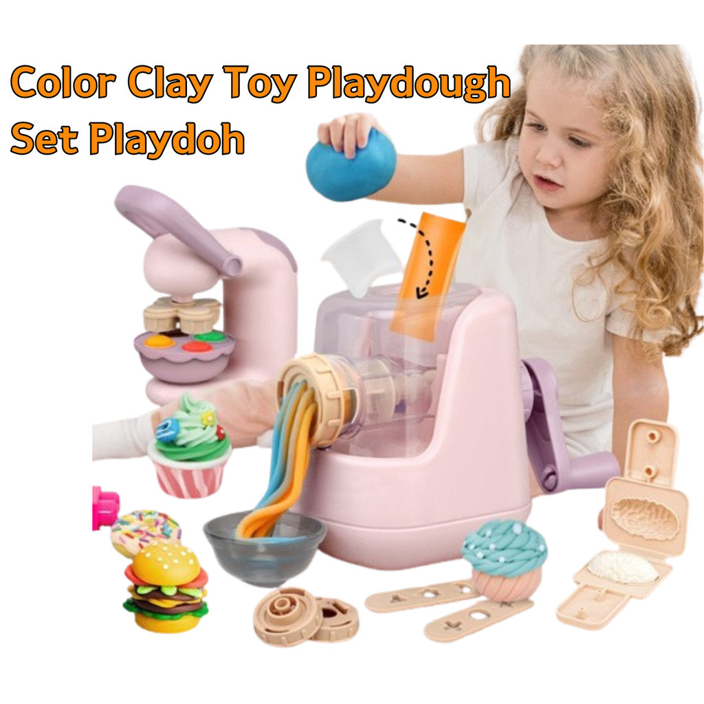 Color Clay Toy Playdoh Set Playdough Set Toys For Kids Pretend Playset ...