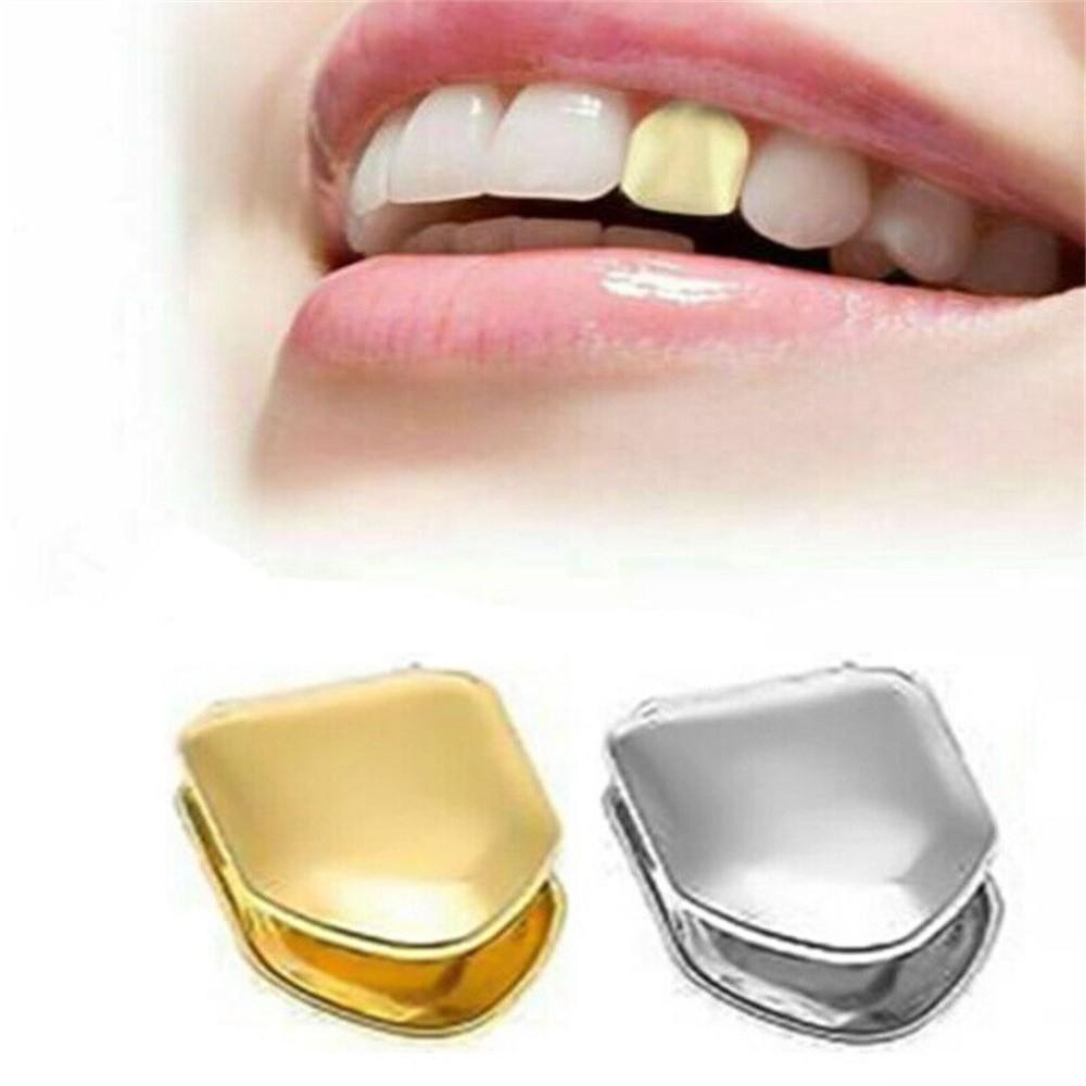 Gold/Silver Hip Hop Tooth Clip Plated Mouth Grill Teeth Cap Single ...