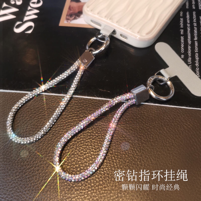C- Mobile Phone Lanyard Short Online Celebrity Style Rhinestone High ...