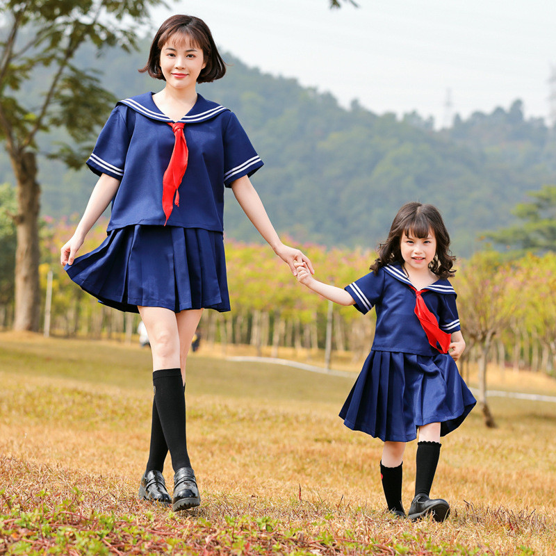Parent-child Daily Wear Japanese Student Traditional Sailor School ...