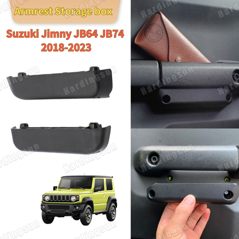 Suzuki Jimny JB64 JB74 2PCS Car Armrest Container Door Storage Box Handle Pocket Grab Tray ...