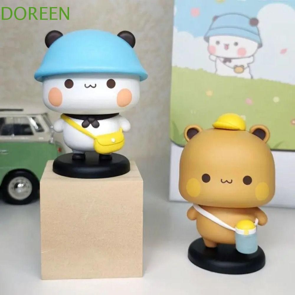 DOREEN Bubu Dudu Panda Bear Figure, Anime Figure Panda Panda Bubu Dudu ...