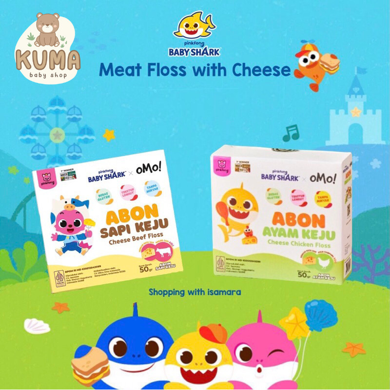 Pinkfong Baby Shark X OMO! Cheese Beef Shredded and Cheese Chicken ...