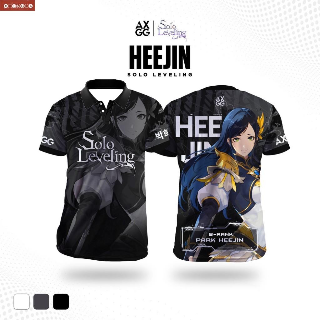 AXGG "Solo Leveling - Black " Manhwa Polo Shirt | Shopee Philippines