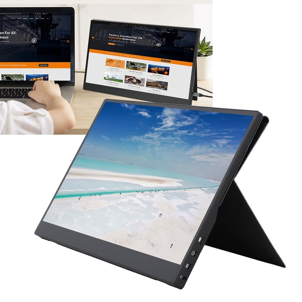[EPAY] 15.6 Inch Laptop Screen Extender USB Portable Monitor | Shopee ...