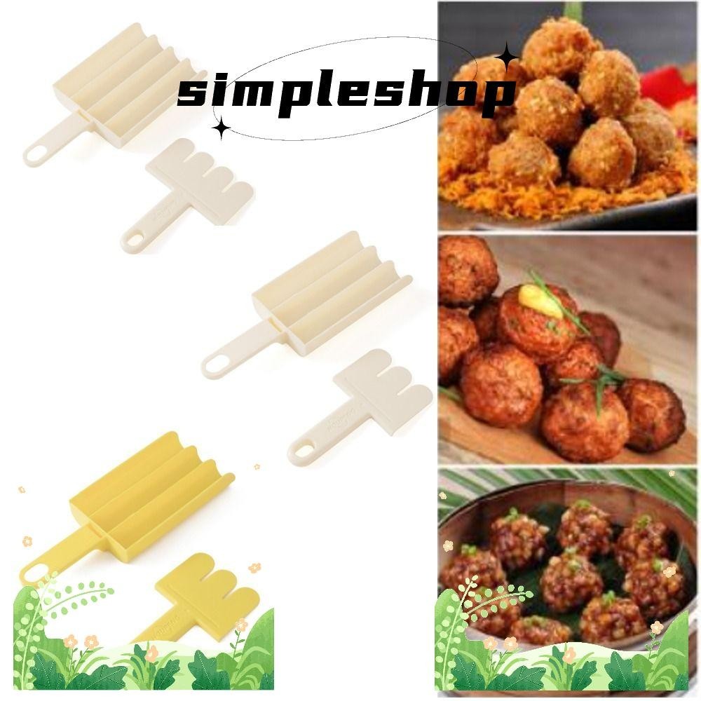 SIMPLE Kitchen Triple Meatball Maker, with Cutting Spade for Cooping ...