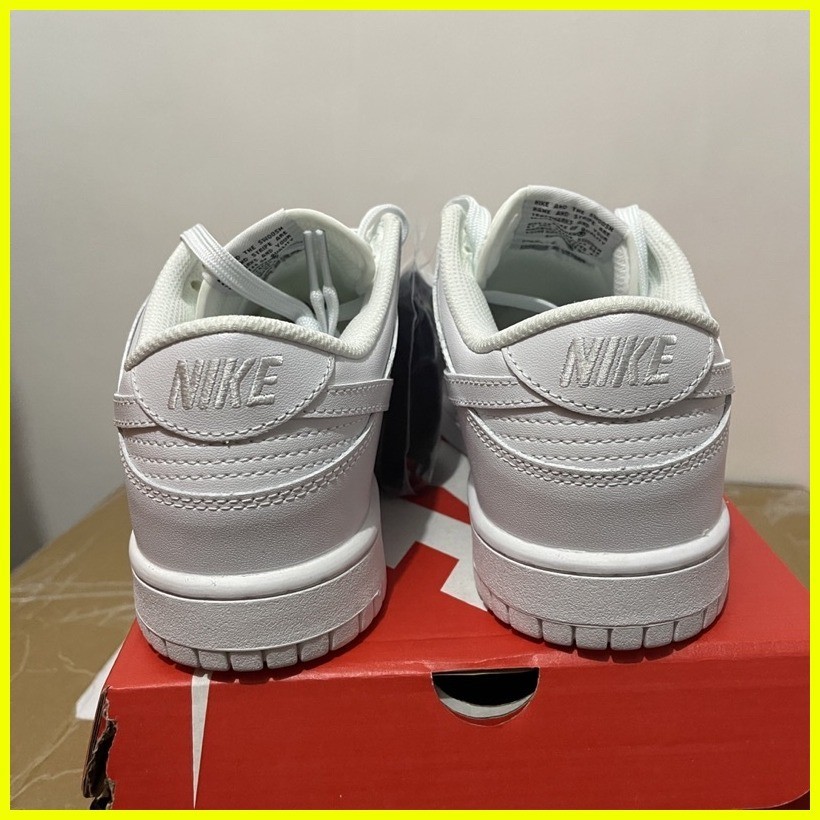 【Super Economical Choice】 Nike SB Dunk Low `Triple White (men and women ...