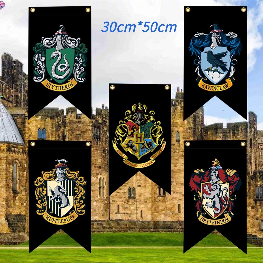 Wall Decor Harry Potter Decoration Hanging Flag Magic Colleges Party ...