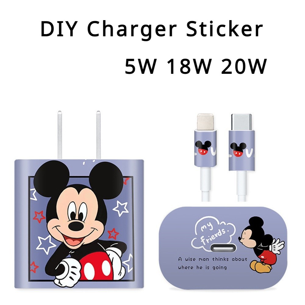Cute Cartoon Stickers for IP 5W/18W/20W Charging Cable Scratch ...