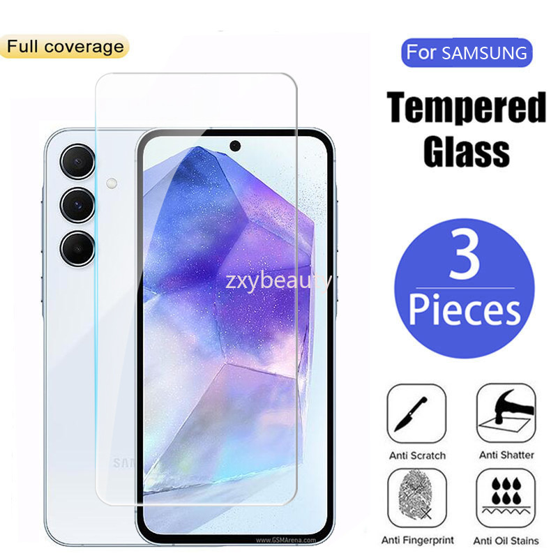 Samsung Galaxy A55 A35 A16 LTE A56 A36 M15 M55 5G 4G 2024 Screen Protector Full Cover ...