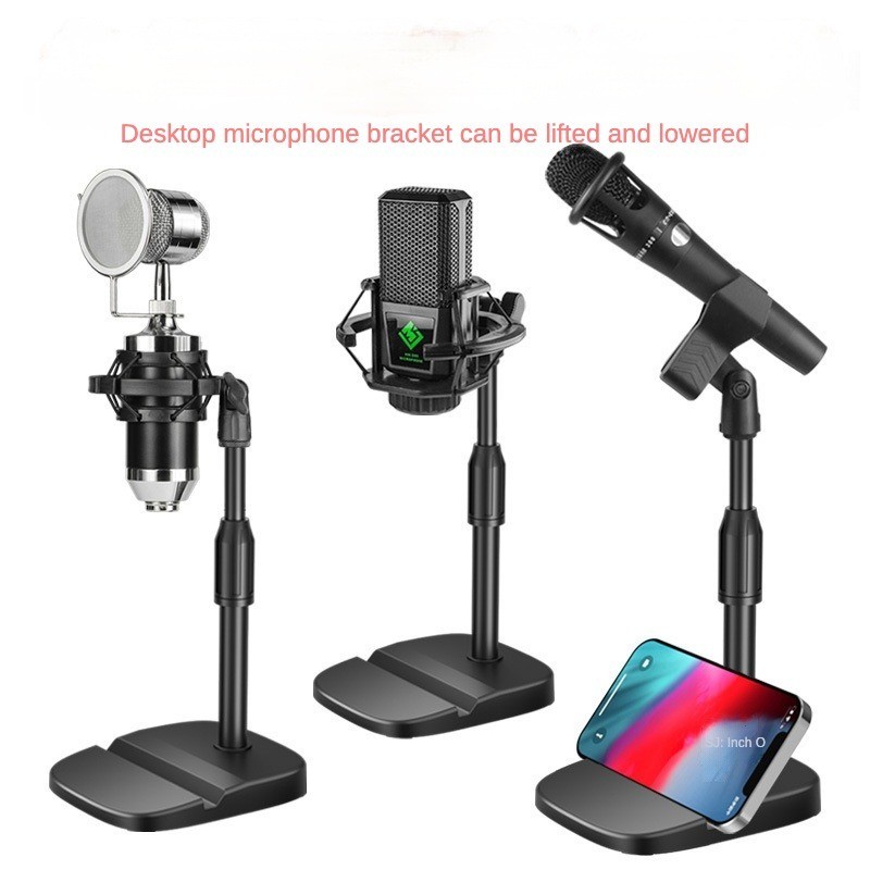 Microphone Bracket Desktop Adjustable Retractable RecordingKSong ...