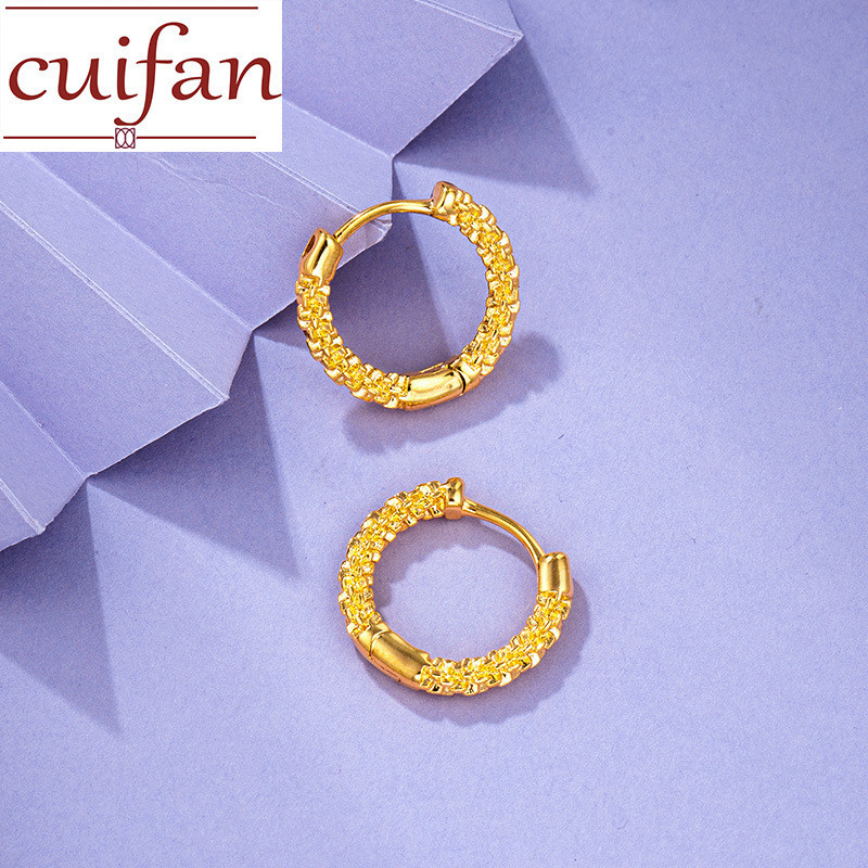 18k Gold Pawnable Saudi Gold Original New Orchid Stud Earrings Vintage ...