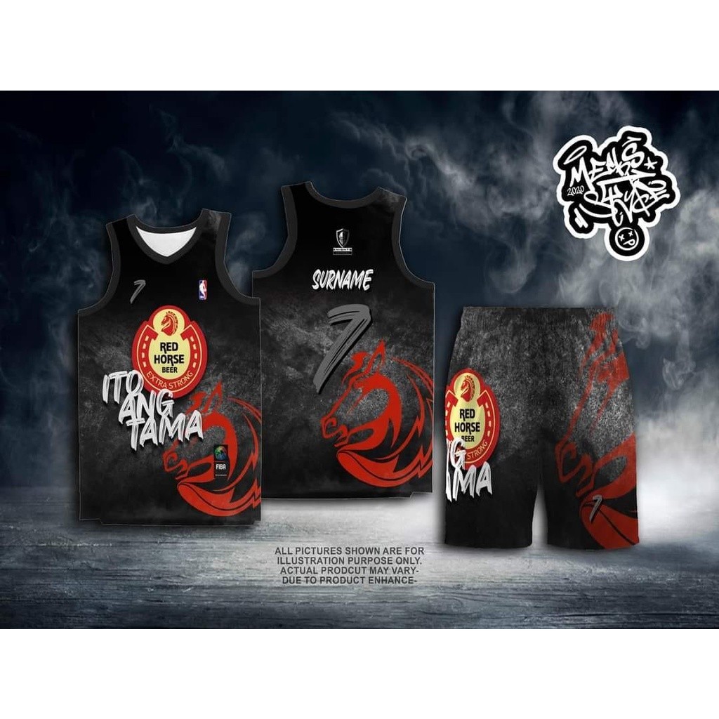 RED HORSE 07 Basketball Jersey Customize Name and Number Full ...