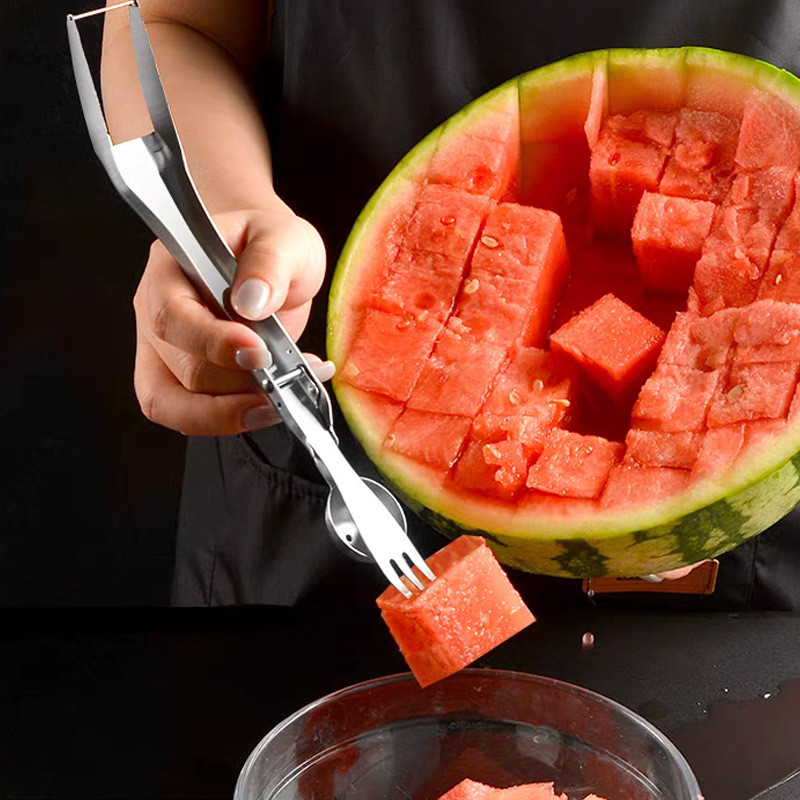 3-in-1 Multi-Functional Watermelon Cutter Fruit Pulp Spoon Fruit Ball ...