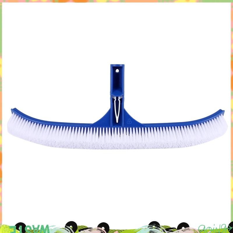 ffefhrudh 18 Inch Blue Swimming Pool Brush Handle Clean Brush Pool Wall ...