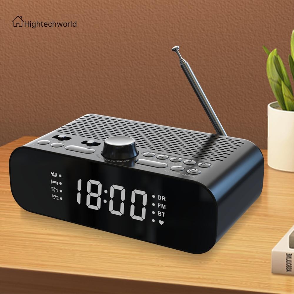 Portable DAB FM Radio BT Digital Radio Rechargeable Digital Alarm Clock ...