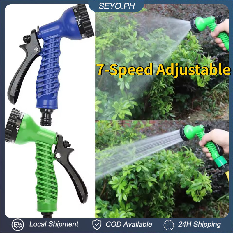 7-Speed Adjustable High Pressure Water Pipe Nozzle Garden Hose Spray ...