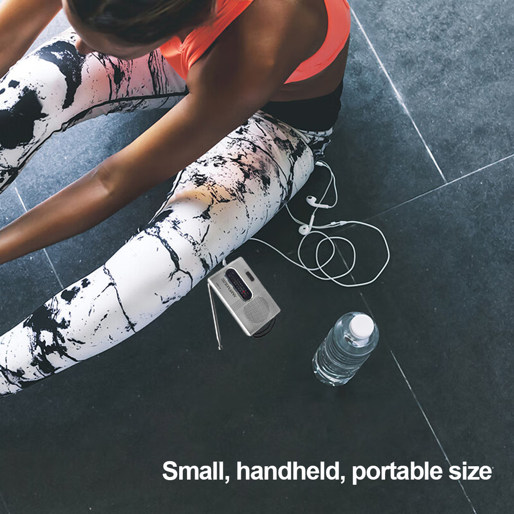 Portable Mini Radio Built-in Speaker Radio Receiver Telescopic Antenna ...