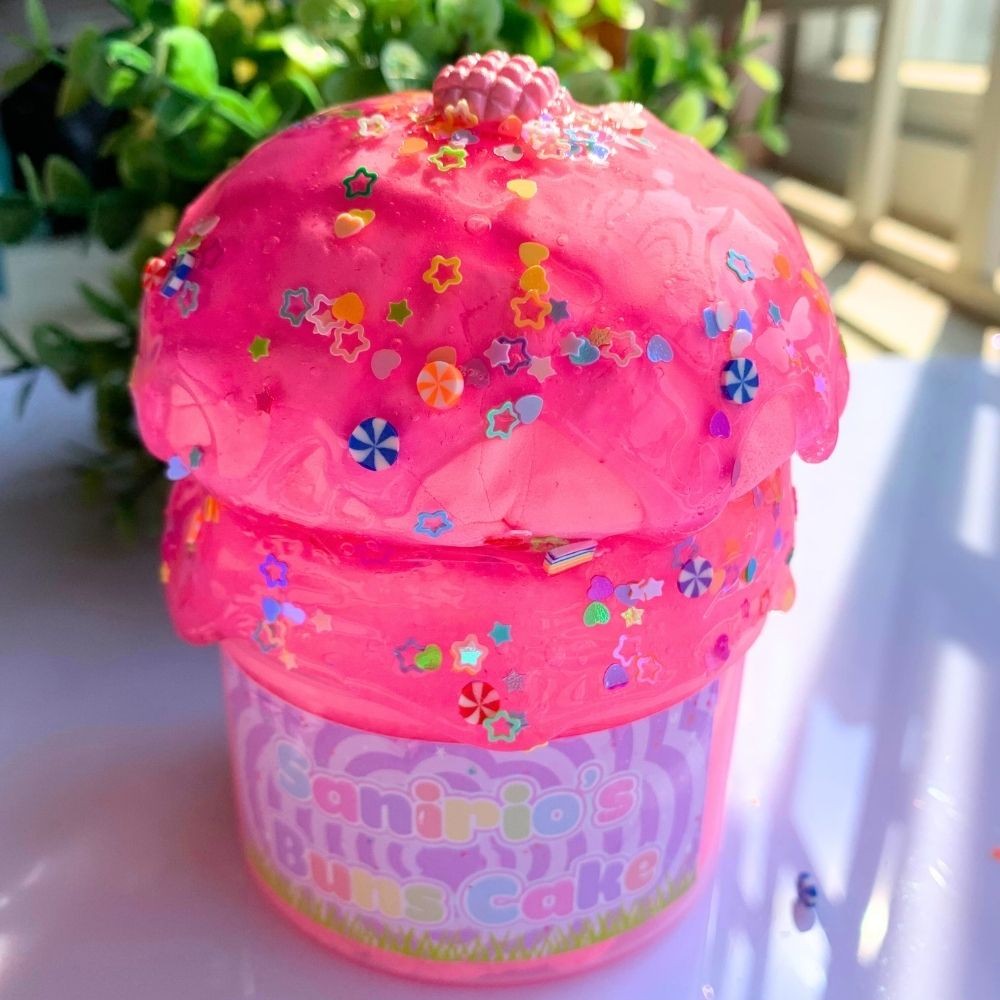 Sanirio's Buns Cake Slime Rattan Combination of Clay /Clear Slime and ...